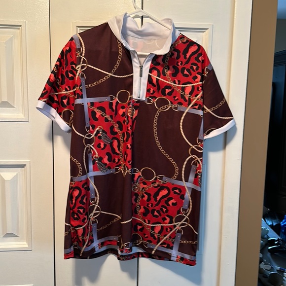 Shirts | Large Xl Polo Shirt With Chain Design | Poshmark